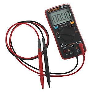 ANENG AN8008 True-RMS Digital Multimeter 9999 Counts Square Wave Backlight AC DC Voltage Ammeter Current Ohm Auto/Manual (Color : Red)