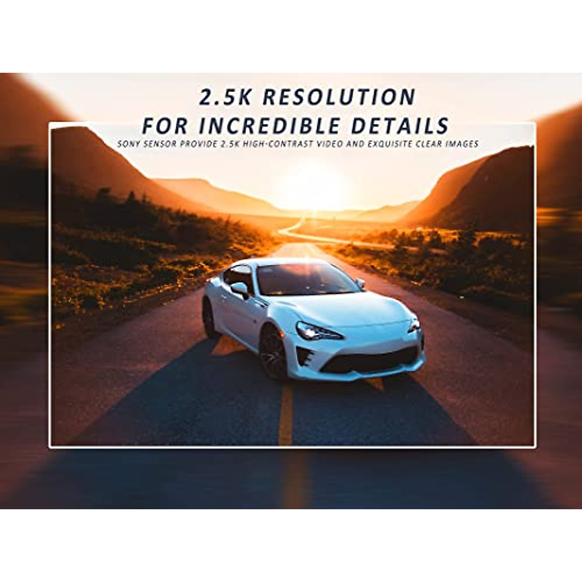 2.5K 12 inches UHD Mirror Dash Cam Front and Rear Camera, GPS Rearview Mirror Camera for Cars & Trucks with IPS Touch Screen, Enhanced Night Vision, Waterproof Backup Camera, Emergency Lock, black