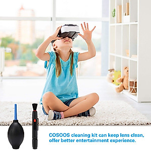 COSOOS Lens Cleaning Pen Compatible with Oculus Quest 2, Quest, Rift S, HTC Vive, PS4 VR Headset, Drone, Cameras, Optical Lens, Lens Cleaning Kit, Dust & Fingerprint Cleaning Tool