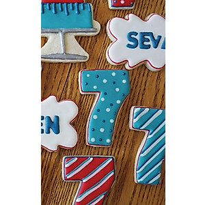 Number Seven/ #7 Cookie Cutter, 3.25" Made in USA by Ann Clark