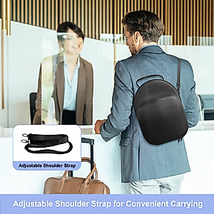 Hat Travel Case for Baseball Caps,Lids Hat Case with Carrying Handle & Adjustable Shoulder Strap,Hat Box,Baseball Cap Organizer,ball cap holder,cap carrier for 6 Caps