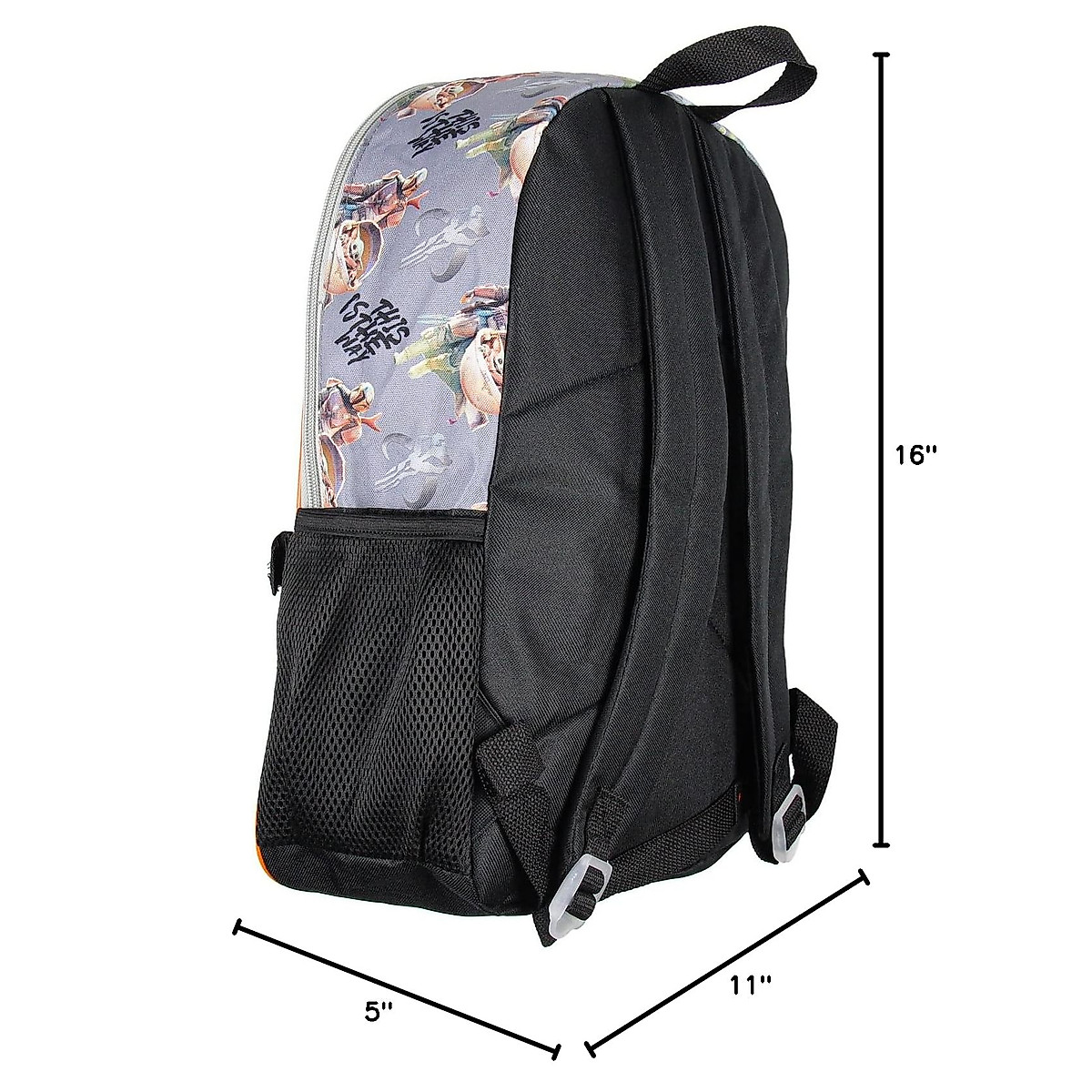 The Mandalorian Grogu Baby Yoda This Is The Way 5 Piece 16" Backpack Lunch Bag Mega Set