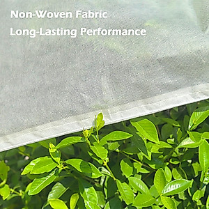 6 Pack Plant Covers Frost Protection Bag Winter Drawstring Plant Covers Winter Reusable Plants Jacket for Fruit Tree Shrub Potted Plants (24" x 31.5")