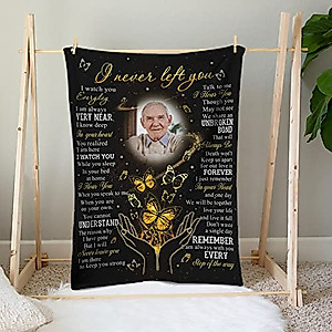 MUCHNEE Personalized Cardinals Memorial Throw Blankets, I Never Left You, in Loving Memory Blanket Gift for Loss of Loved One Mom Dad, Remembrance Sympathy Gift Blanket, Bereavement Condolence Gifts