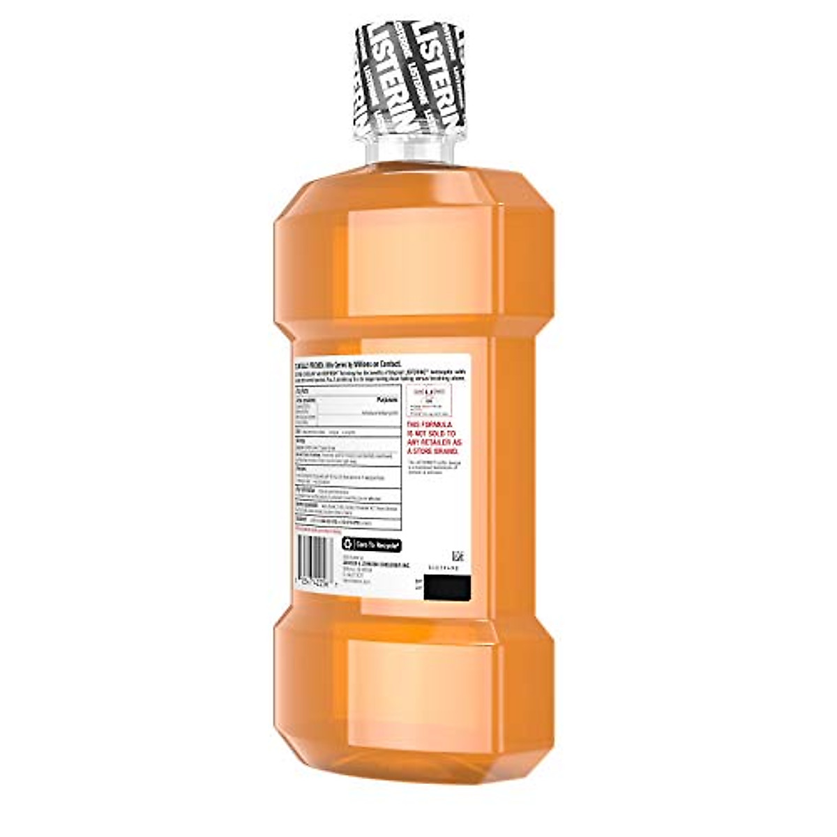 Listerine Ultraclean Oral Care Antiseptic Mouthwash with Everfresh Technology to Help Fight Bad Breath, Gingivitis, Plaque and Tartar, Fresh Citrus, 1.5 l