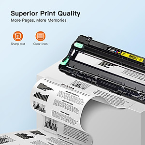 E-Z Ink (TM) Remanufactured Drum Unit Replacement for Brother DR221 DR-221 DR221CL to use with HL-3140CW HL-3170CDW MFC-9130CW MFC-9330CDW Printer Tray (1 Black, 1 Cyan, 1 Magenta, 1 Yellow) 4 Pack