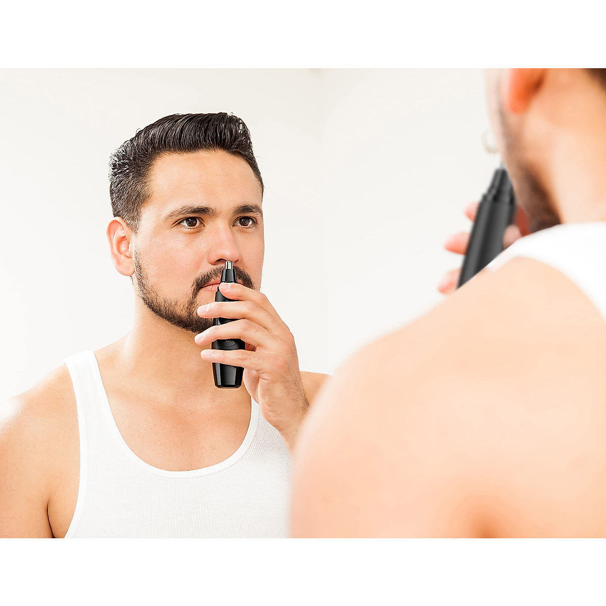 Stylecraft Schnozzle Cordless Nose and Ear Trimmer, Water Resistant, Portable, LED Light, Matte Black