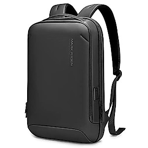 Mark Ryden Business Laptop Backpack,Fit 15.6 inch PC Lightweight Waterproof Backpack for Men, with Scratch Resistant Shell and USB Charging Port for Work, Cycling