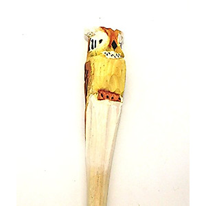 Handmade Carved Ballpoint Pen Owl style Natural Wooden Carving Cute Animal Refillable Pen 1pc/owl from Nument
