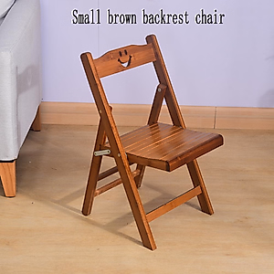 RZGZKLSH Bamboo Folding Chair,Portable Folding Chair for Indoor and Outdoor Use,Suitable for Picnics,Camping,Outdoor Concerts,Easy to Carry and Store (Brown)