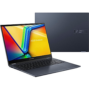 ASUS Vivobook S 14 Flip 2-in-1 Business Laptop (14" FHD+ 16:10 Touchscreen, 16GB RAM, 1TB SSD, AMD 6-Core Ryzen 5 5600H (> i7-1165G7), Active Pen), Backlit, FP, FHD Webcam, Win 11 Pro, Quiet Blue