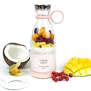 Generic Portable Food Blender, Pink, 400ml
