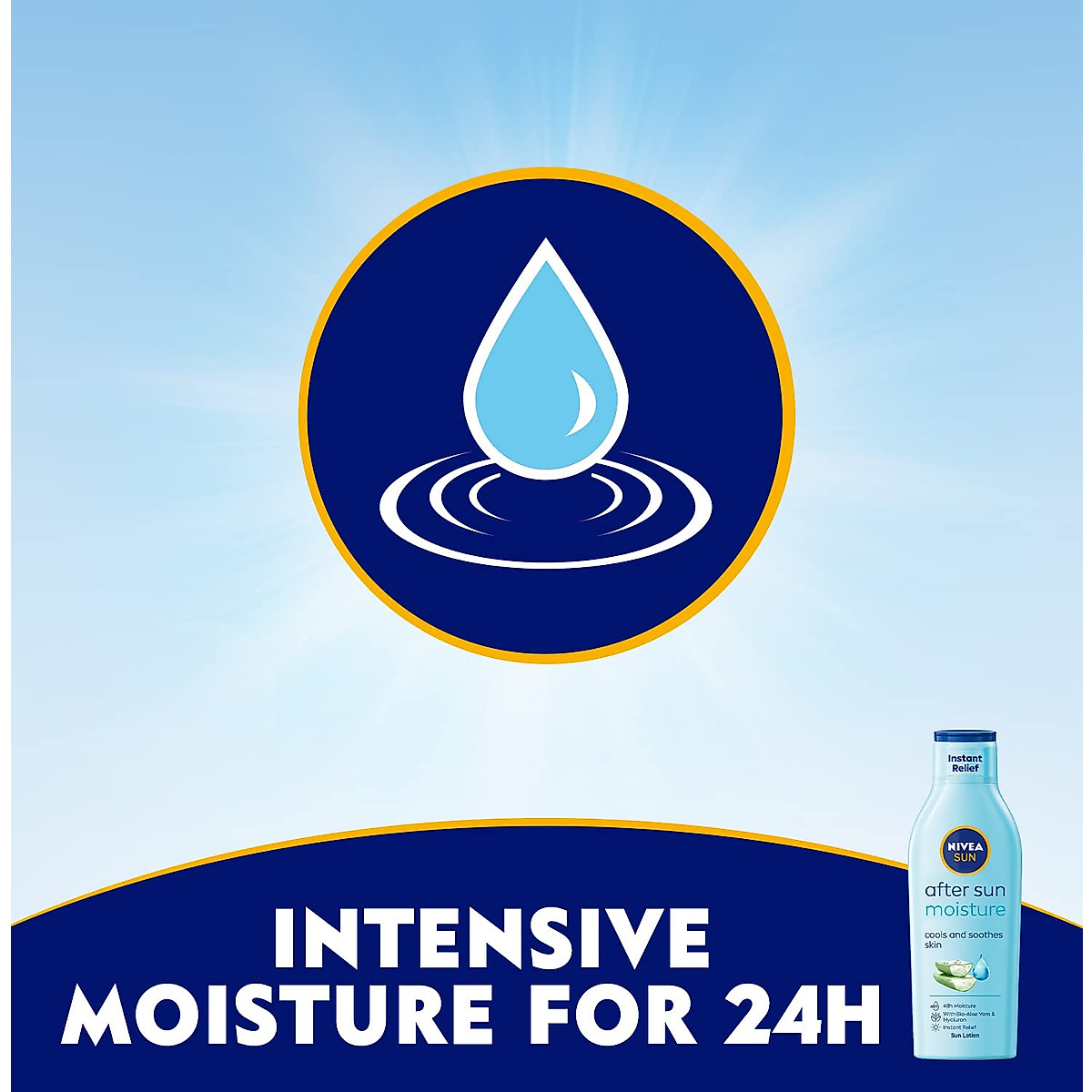 Nivea Sun Moisturising After Sun Lotion With Aloe Vera Silky Skin Feeling 200ml