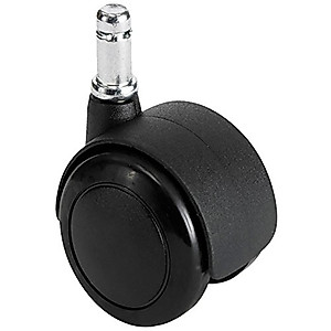Safco Products 5131 Task Master Carpet casters, 2" (Set of 5) for Use with Task Master, Soft Tough & WorkFit Seating (Sold Separately), Black