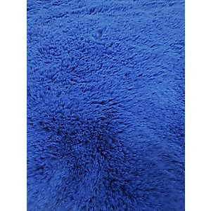 Hug-Z Arctic Rabbit Minky Fabric by The Yard DIY Baby Blankets Decor Clothing Snuggle Shaggy (Orange)