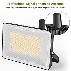 NOVOSTELLA 2 Pack 100W Smart LED Flood Light, Total 18000LM Super Bright Flood Light Outdoor IP66 Waterproof, Tunable White 2700K-6500K Outside Alexa Floodlight for Yard Stadium Garage Porch Lawn