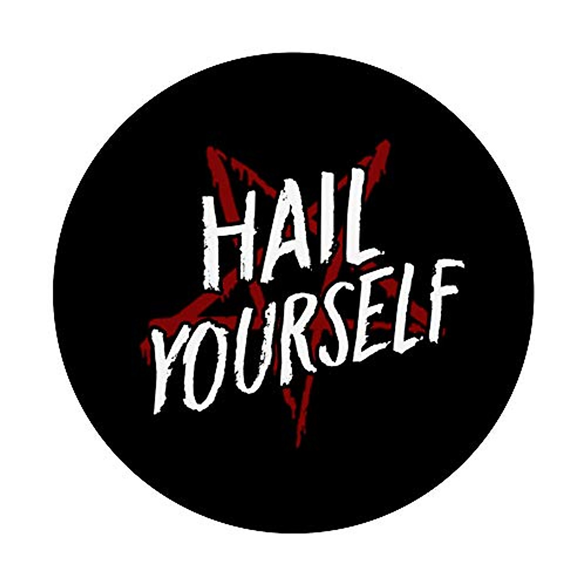 Hail Yourself LPOTL Pentagram Pentacle Occult PopSockets PopGrip: Swappable Grip for Phones & Tablets