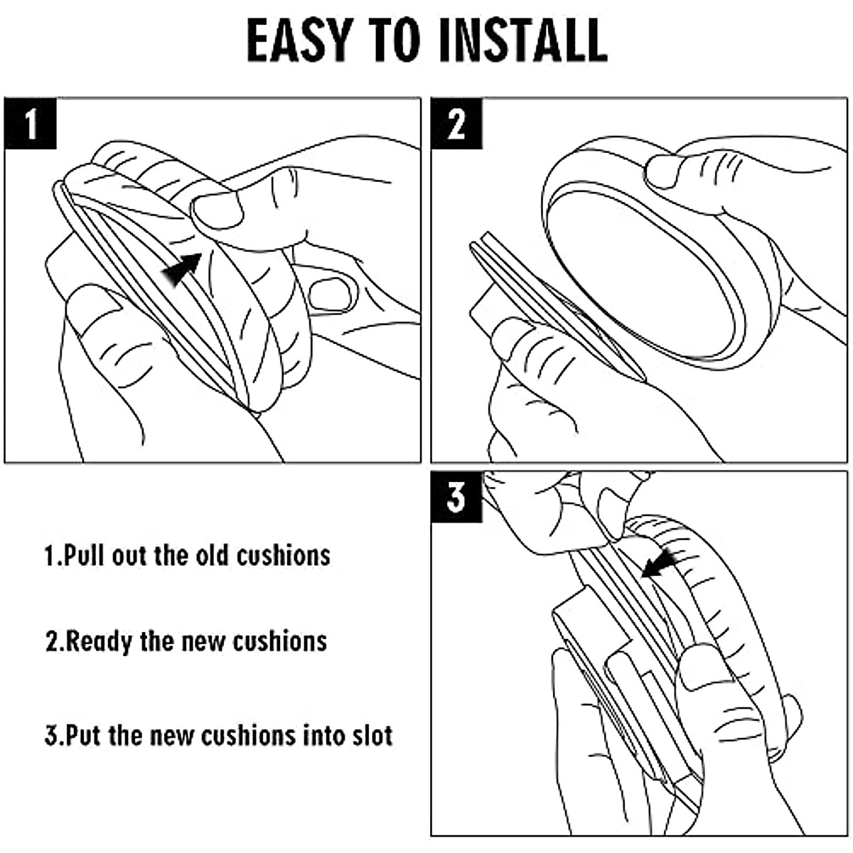 Upgraded Replacement Ear Pads Cushion Memory Foam Compatible with Sony MDR-RF985R RF985R RF985RK MDR-RF970R 960R RF925R RF860F Headphones