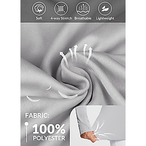 BALEAF Women's Rash Guard Long Sleeve UPF 50+ Sun Shirts Lightweight Quick Dry Fishing Tops UV Protection Rashguard Swimsuit Grey Size L