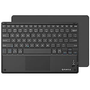 Fintie Ultrathin 4mm Wireless Bluetooth Keyboard with Built-in Multi-Touch Touchpad for iPad, iPhone, Samsung Galaxy, Nexus, Microsoft Surface, HP and Other Bluetooth Devices [Retail Packaging]