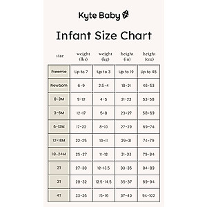 KYTE BABY Bundlers, Unisex Baby Sleeper Gowns, Rayon Made From Bamboo Material (3-6 Months, Storm)