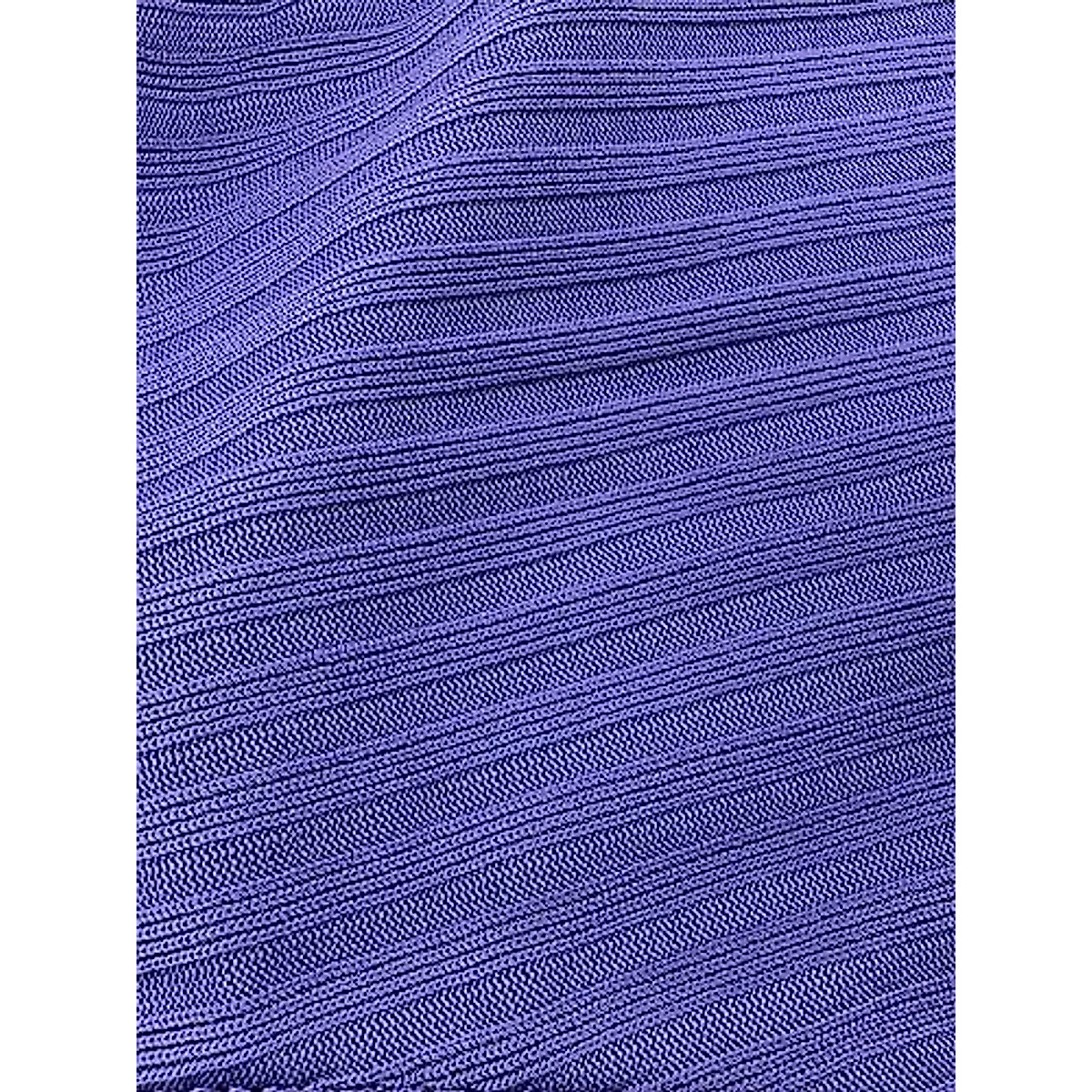 CUPSHE Women Swimsuit One Piece Ribbed Textured V Neck Bathing Suit with Adjustable Wide Straps, L Iris Purple