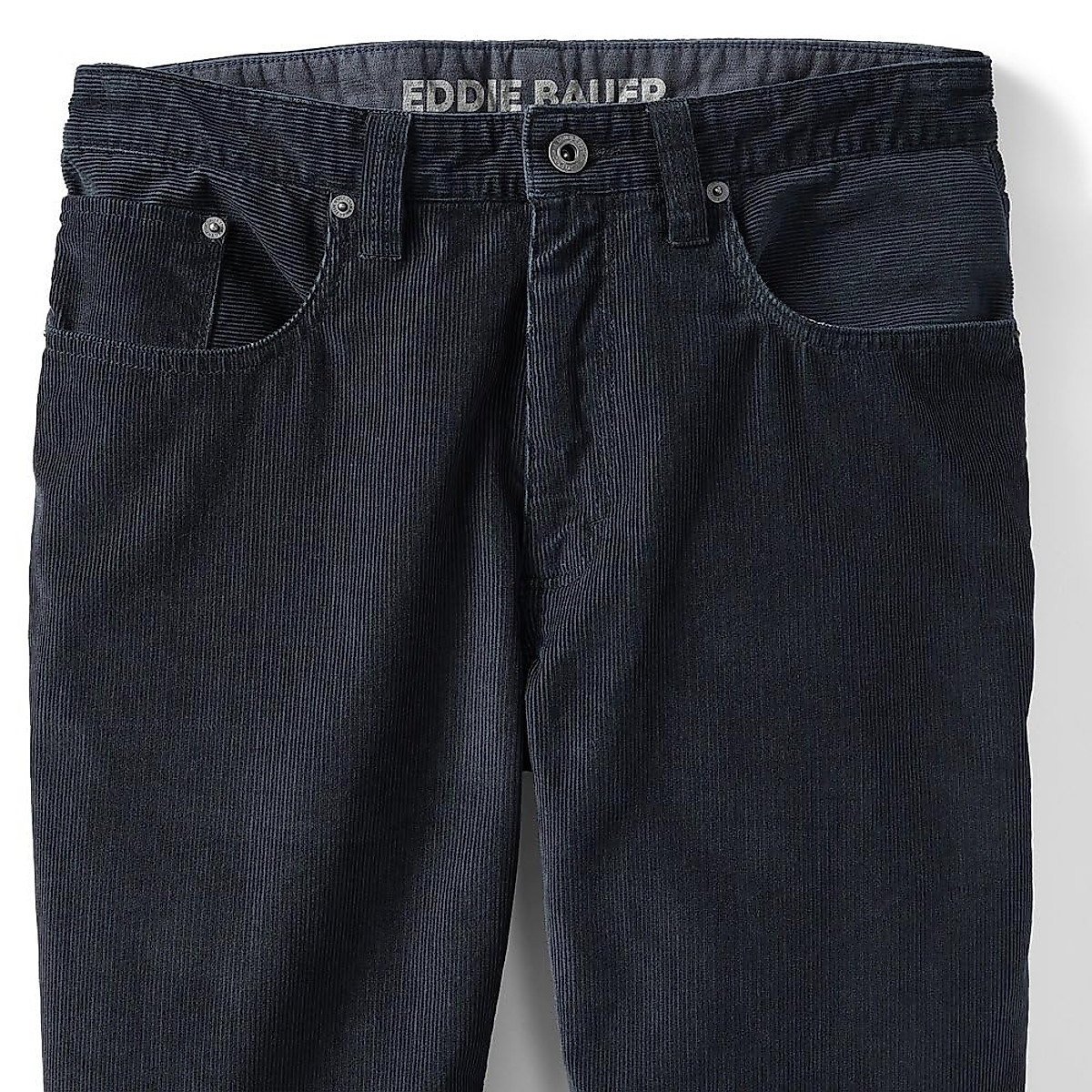 Eddie Bauer Men's Corduroy 5-Pocket Pants, Storm, 36W x 34L