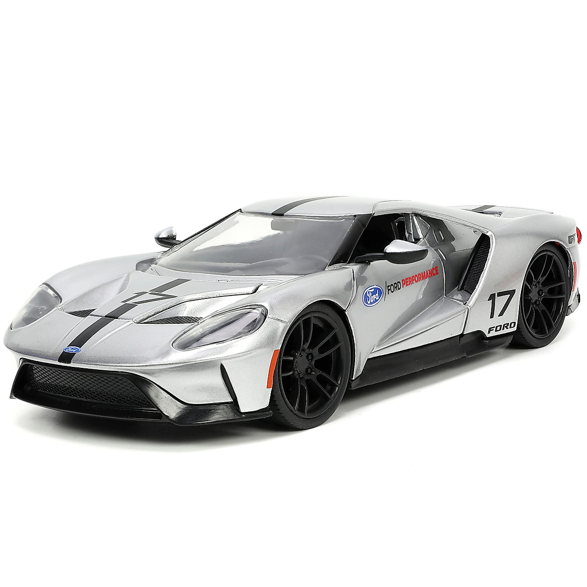 Jada Toys Big Time Muscle 1:24 2017 Ford GT Die-cast Car, Toys for Kids and Adults