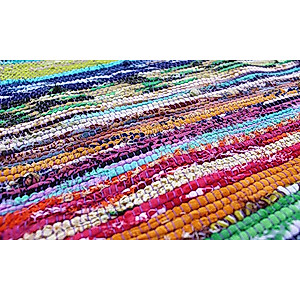 Handmade Braided Chindi Rug, Rag Rug, Area Rug, Carpet Rug, Runner Rug 3x5 Ft, 4x6 Ft, 5x7 Ft, Carpet Rug (4x6 Ft (28x72 Inch))