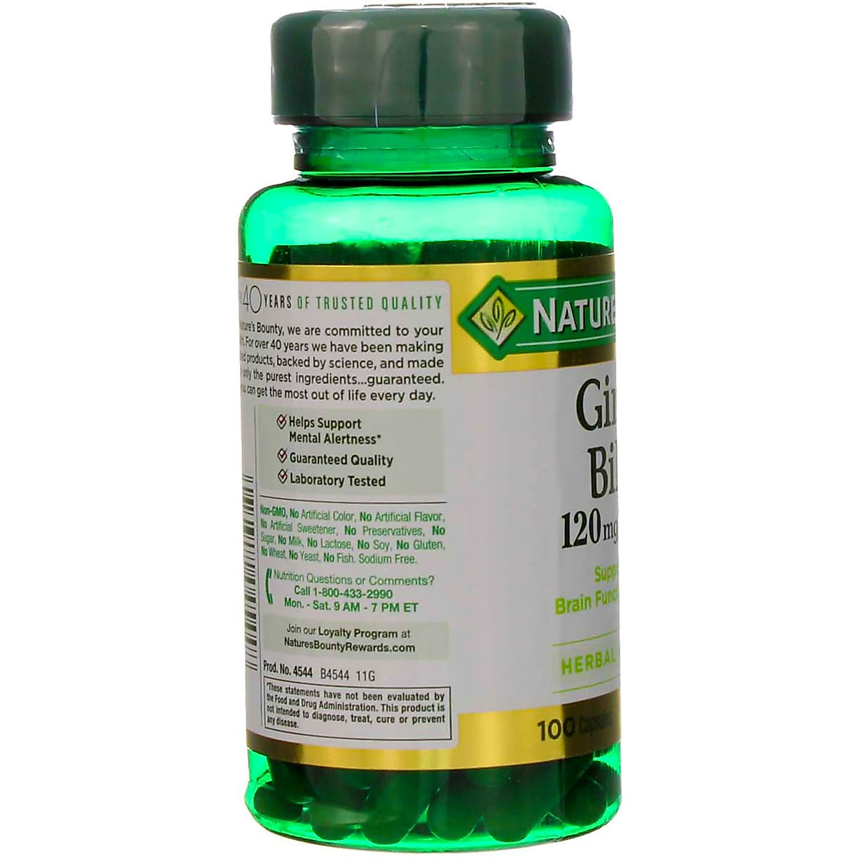 Nature's Bounty Ginkgo Biloba Capsule 120 mg 100 ea