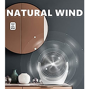 Chchmu USB Desk Fan Mini Desktop Table Fans 2 Speeds Personal Quiet Fan with Strong Airflow Portable Cooling Fan with Head Adjustable for Home Bedroom Office Table & Desktop, Gold