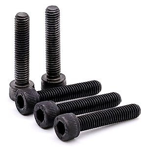 25 Pcs M6-1 x 40mm Socket Head Cap Screws, 12.9 Grade Alloy Steel, Black Oxide Finish, DIN 912, Full Thread, Hex Drive Socket Cap Bolts for Automotive, CNC, Industrial