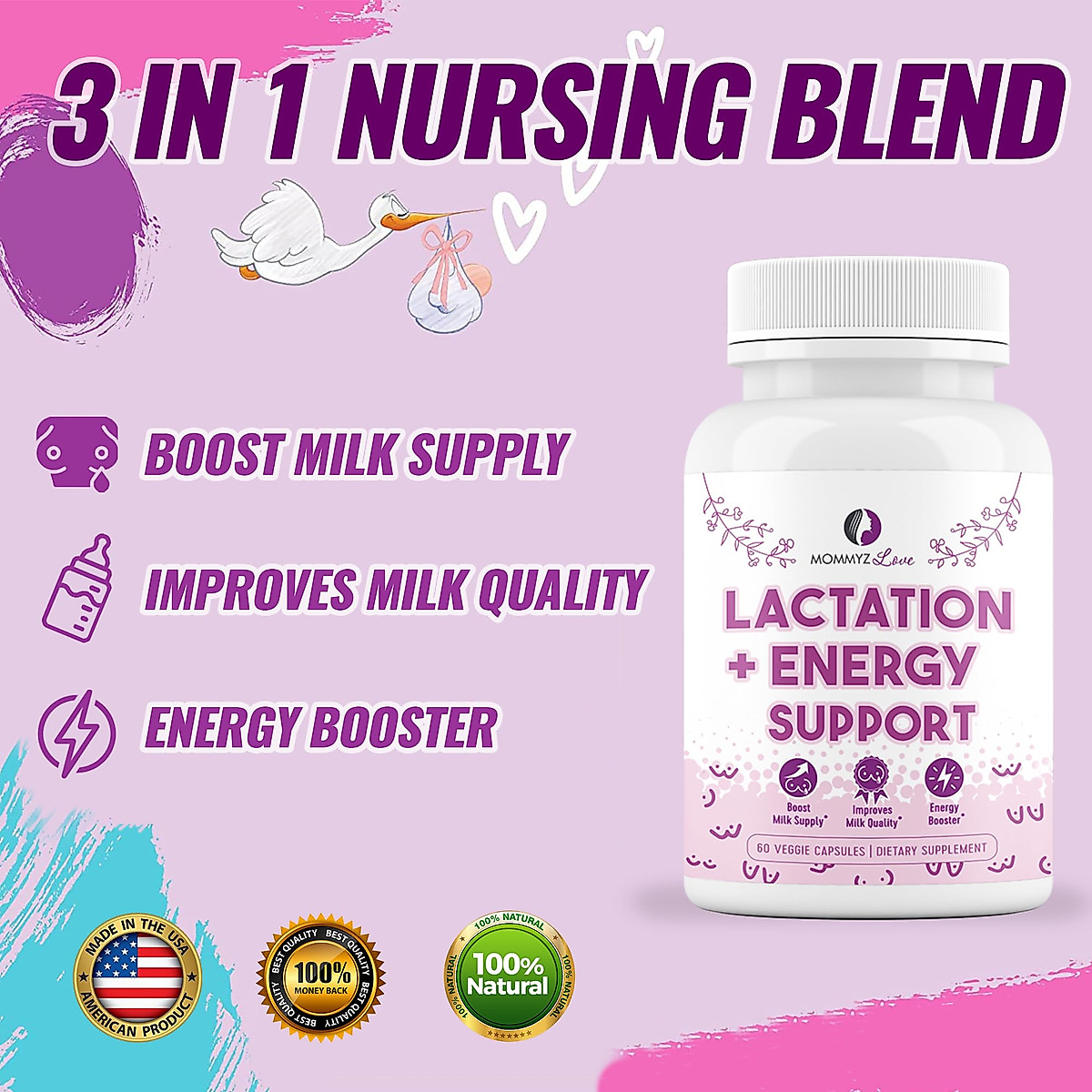 Ultimate Breastfeeding Essentials Bundle: Breast Milk Collection Cups + Lactation Supplement for Increased Breast Milk + Nipple Balm for Sore Nipples