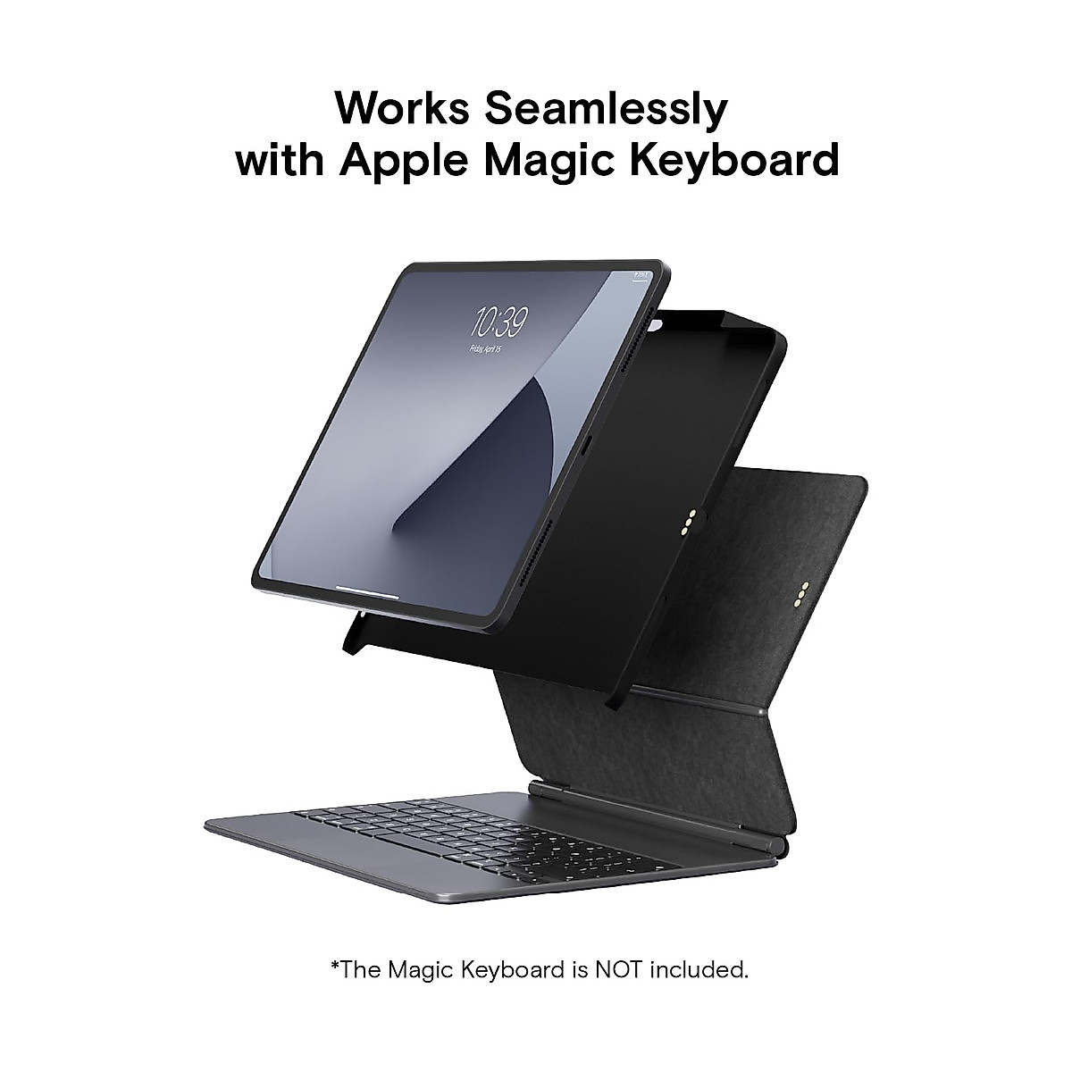 MOFT Snap Case for iPad Pro 12.9 Inch (6th 5th Generation) with Pencil Holder, Magic Keyboard Compatible and Magnetic-Friendly to Connect to Versatile Snap Stands