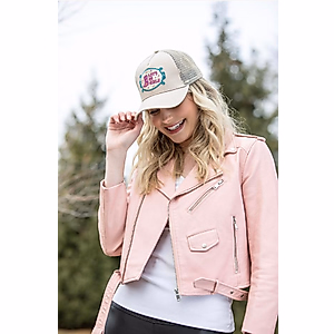 PACIFIC BRIM Women's Adjustable Cap Mesh Side Panels Trucker Hat - Let's Go Girls