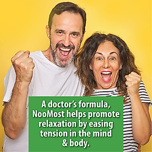 NooMost Mood Support Supplement for Mood Boost, Calm Mind & Body, Stress Response, Energy Supplement – Herbal Adaptogens: Ashwagandha, L Tyrosine, 5 HTP, Passion Flower, 30 Counts