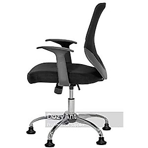 Bell Glides Replacement Office Chair or Stool Swivel Caster Wheels to Fixed Stationary Castors, Low Profile Bell Glides with Separate Self Adhesive Felt Pads, Chair Feet Wheel Stopper