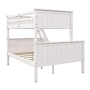 DHP Maxton Twin Over Full Bunk Bed, White