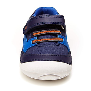 Stride Rite baby boys Soft Motion Kylin Sneaker, Navy, 4 Wide Infant US