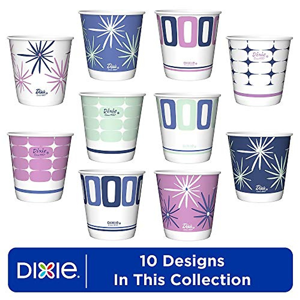 Dixie Paper Bath Cups, 3oz Cups, 400 Count (Pack of 1), Colors/Styles Vary