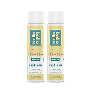 Hello Bello Premium Conditioner I Ultra Mild, Moisturizing and Plant Based Conditioner for Babies and Kids I Birthday Bash Scent I 20 FL Oz (2 Packs of 10oz)