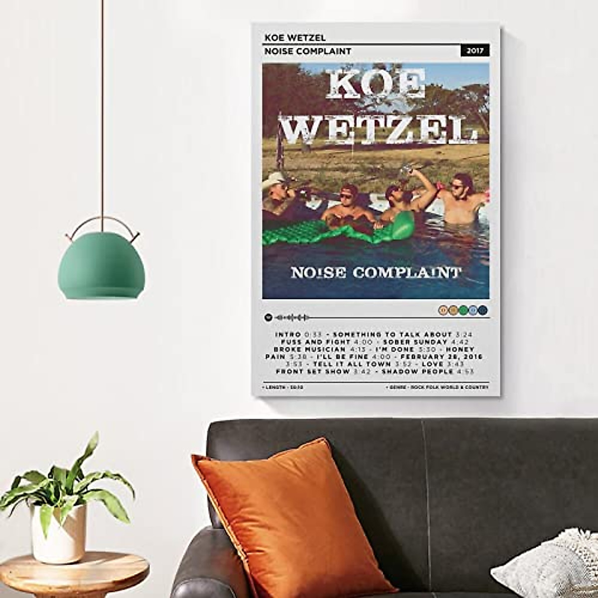 MEETJE Koe Poster Wetzel - Noise Complaint Canvas Posters Wall Art Bedroom Office Room Decor Gift DAYOSIX Unframe:12x18inch(30x45cm)