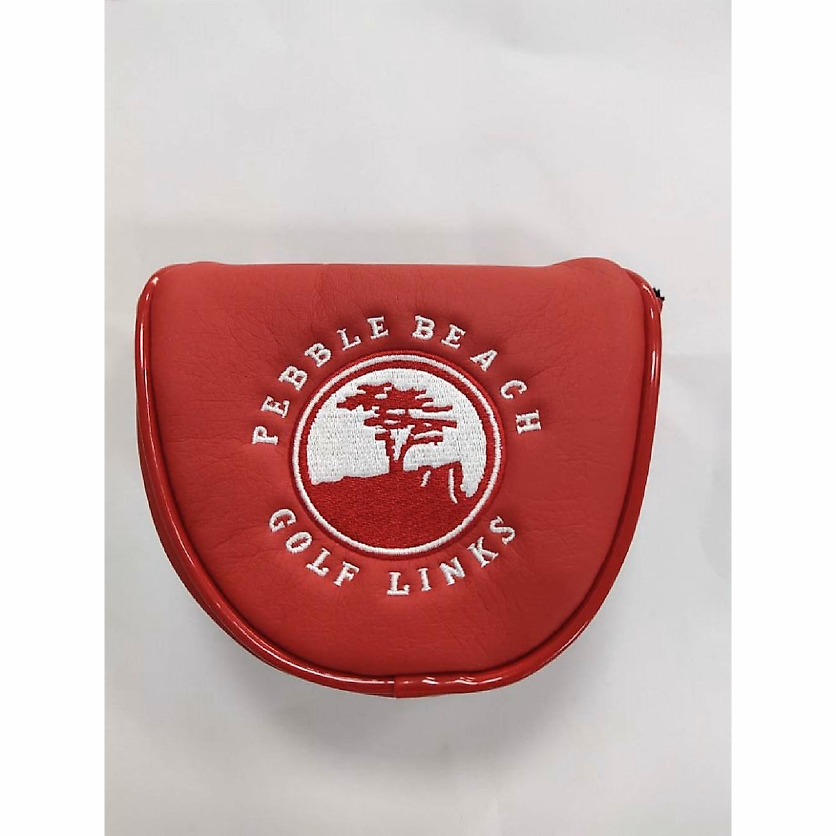 DBYAN Pebble Beach Golf Links Magnetic Mallet Putter Head Covers for Scotty Cameron, Taylormade, Titleist, Ping and Mizuno Putters,Red