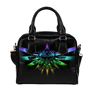 Majora Mask Womens Leather Handbags Totes Top Handle Bag Shoulder Crossbody Satchel Ladies Purses