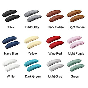 GEZICHTA Chair Arm Pad Covers Overs,Elasticity Office Computer Chair Arm Slipcover,Removable Washable Office Chair Armrest Covers Pads for Swivel Office Gaming Chair Wheelchair,Black, free size