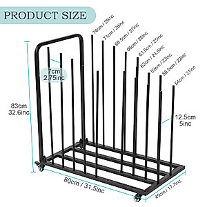 ikare Art Canvas Storage,Art Storage Rack,Metal Canvas Rack Art Storage with Handle & Caster Wheels,Canvas Rack for Art Studio,Gallery,Classrooms