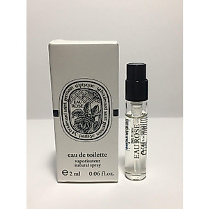 DIPTYQUE Eau Rose Eau de Toilette Natural Spray Sample Size, 2 ml/0.06 oz
