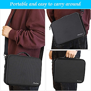 ProCase Carrying Case for DJI Mini 2 DJI Mini 2 Fly More Combo and Accessories, Hard Shockproof Storage Travel Case with Shoulder Strap