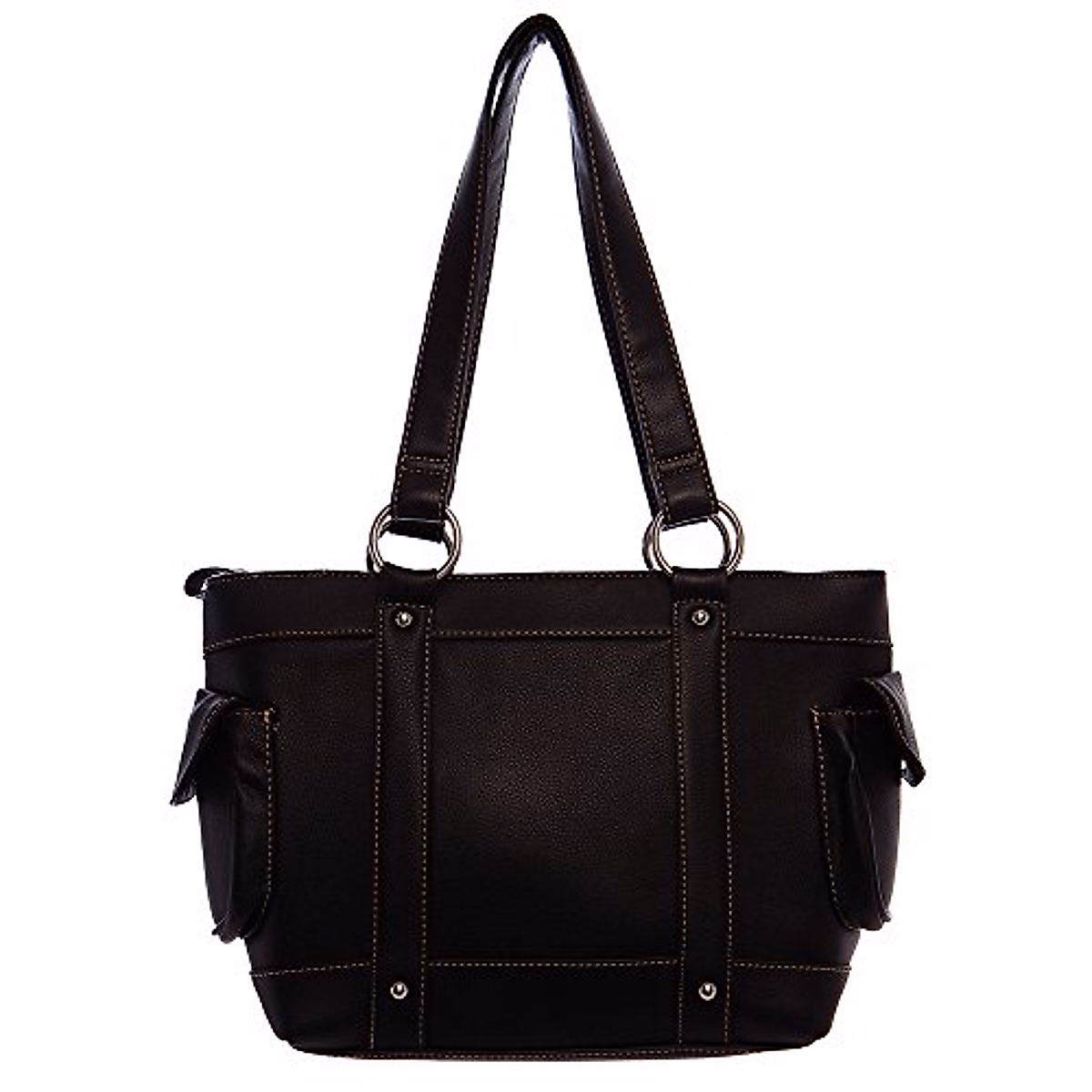 Handbags For All Medium Stitched Tote Shoulder Handbag