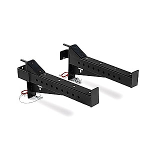 Titan Fitness X-3 Series Spotter Arms, 1,000 LB Black Safety Catches, Fits 3-in x 3-in 11-GA Steel Tubes